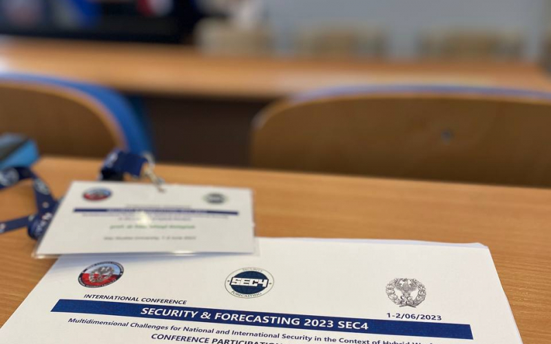 INTERNATIONAL CONFERENCE SECURITY & FORECASTING 2023 SEC4 ... INTERNATIONAL CONFERENCE SECURITY & FORECASTING 2023 SEC4 ...